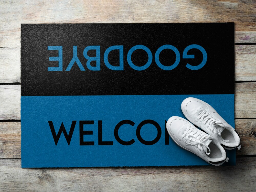 Welcome Goodbye Doormat
